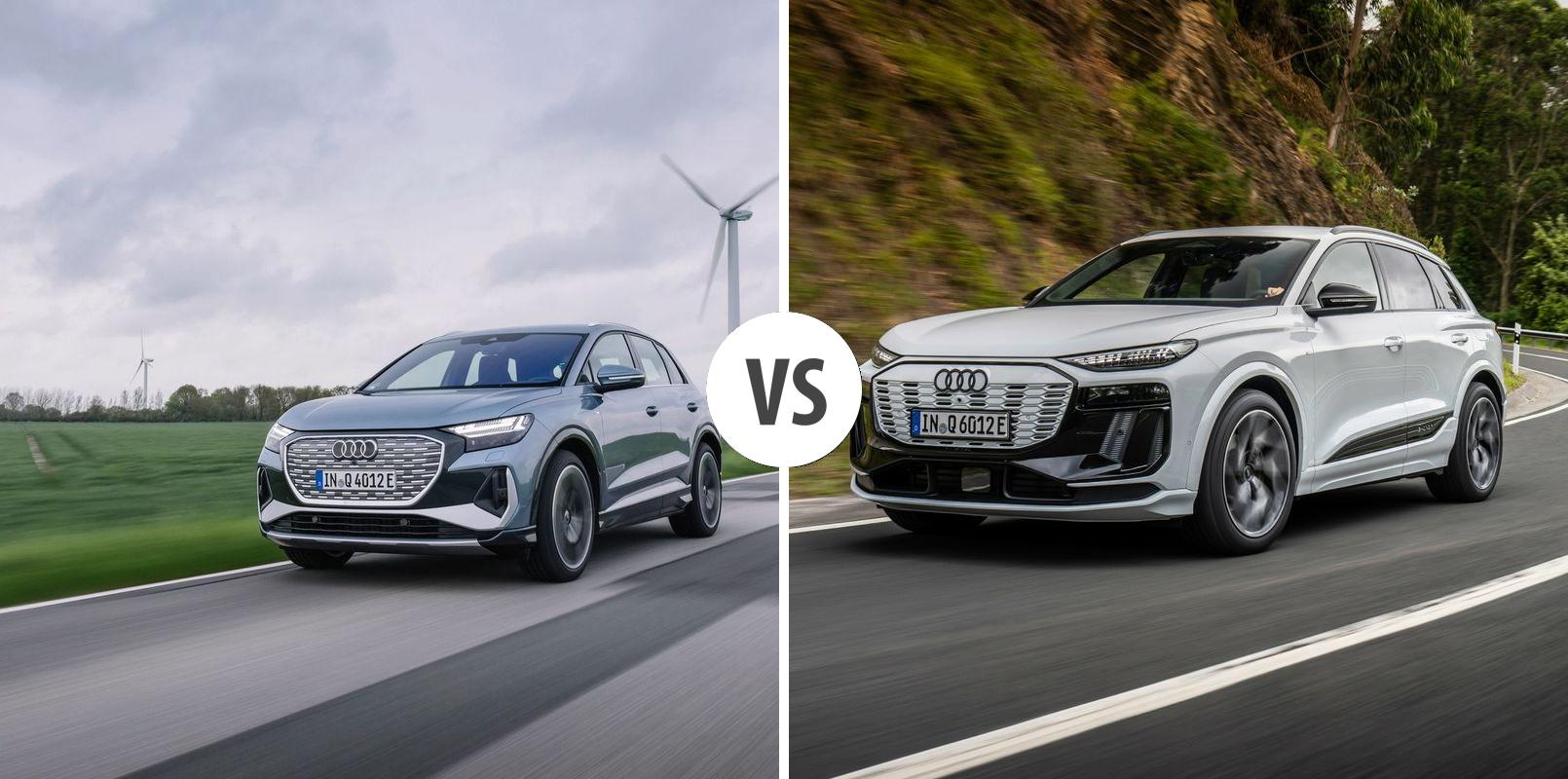 Audi Q4 e-tron vs Audi Q6 e-tron Vergleich - Unterschiede, Preise ...