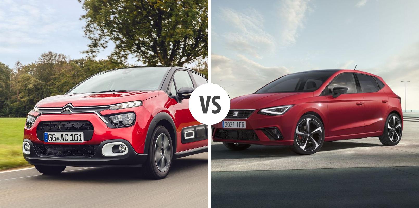 Citroen C3 vs SEAT Ibiza - Unterschiede & Preise im Vergleich