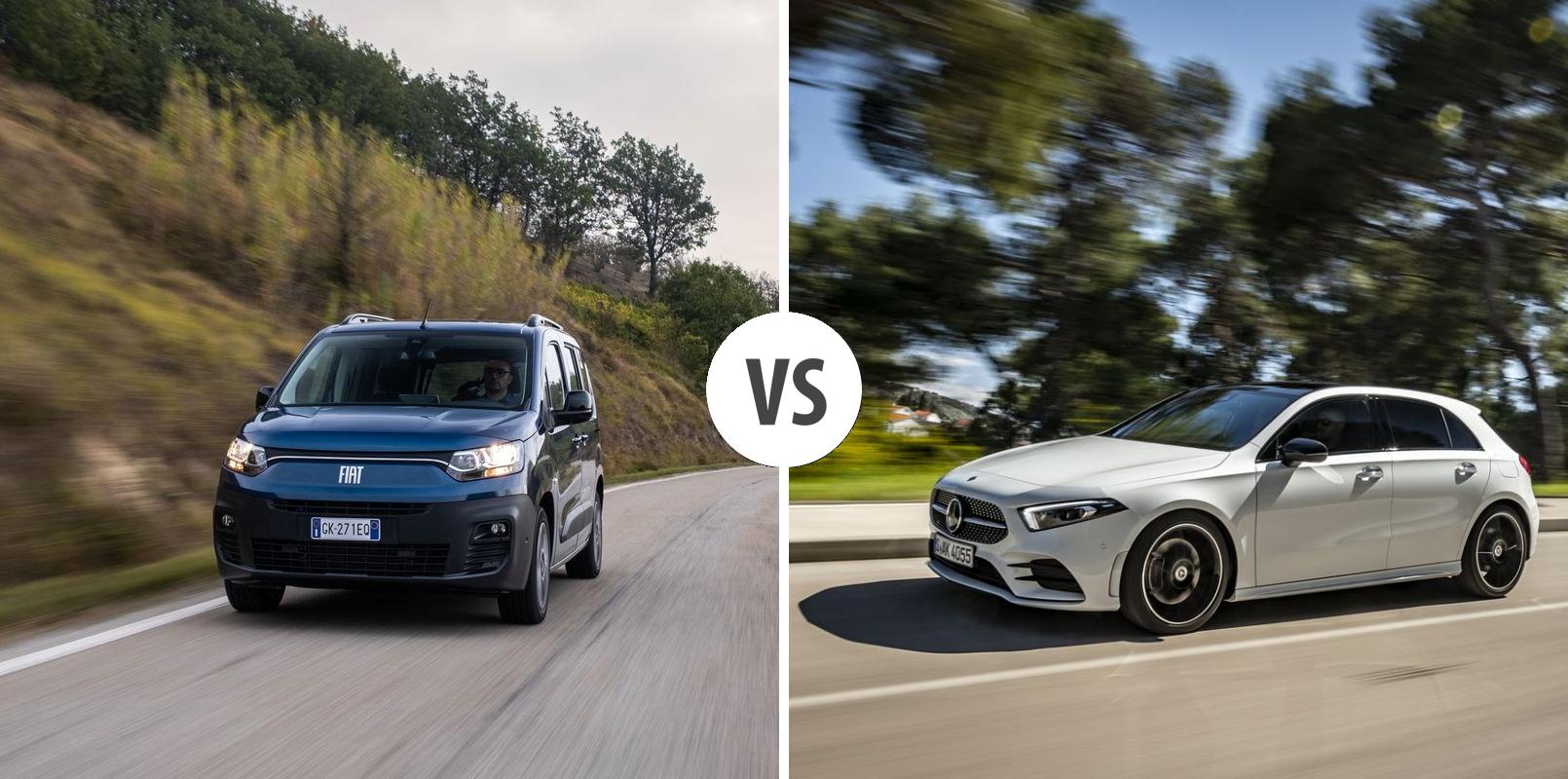 Fiat Doblò vs Mercedes A-Klasse Vergleich - Unterschiede, Preise ...
