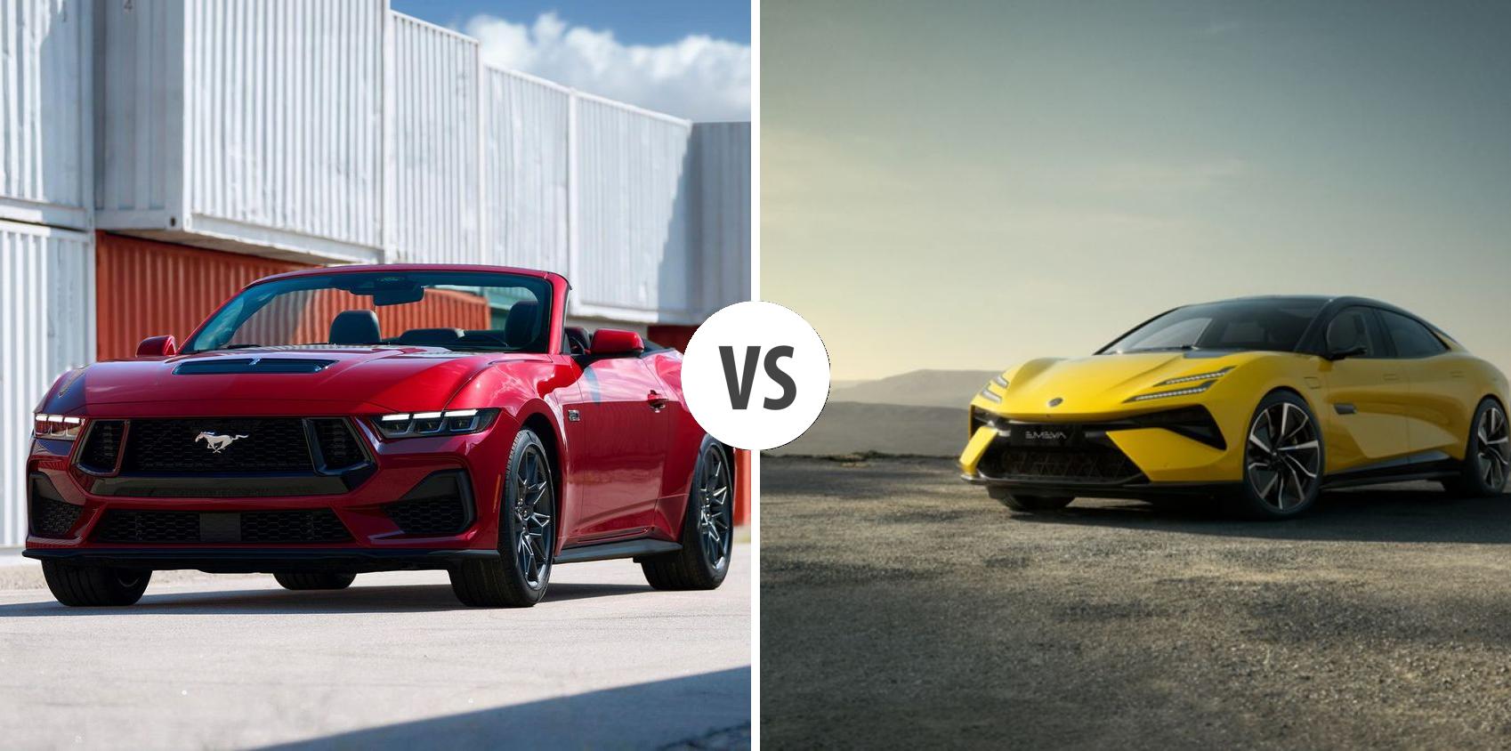 Ford Mustang Cabriolet vs Lotus Emeya Vergleich - Unterschiede, Preise ...