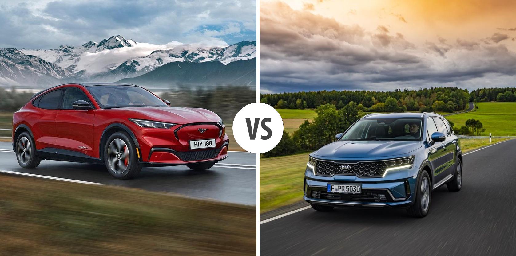 Ford Mustang Mach-E vs Kia Sorento Vergleich - Unterschiede, Preise ...