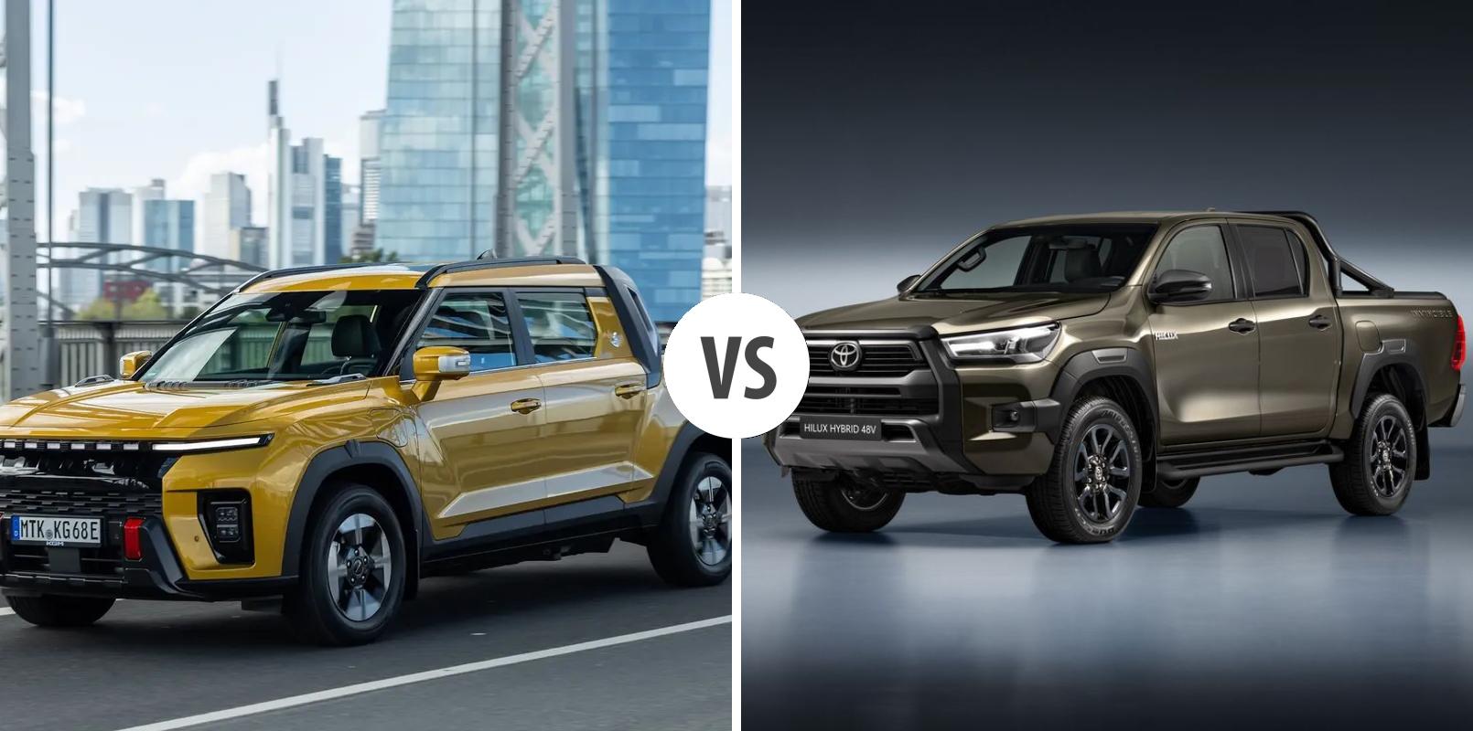 KGM Musso EV vs Toyota Hilux Vergleich - Unterschiede, Preise ...