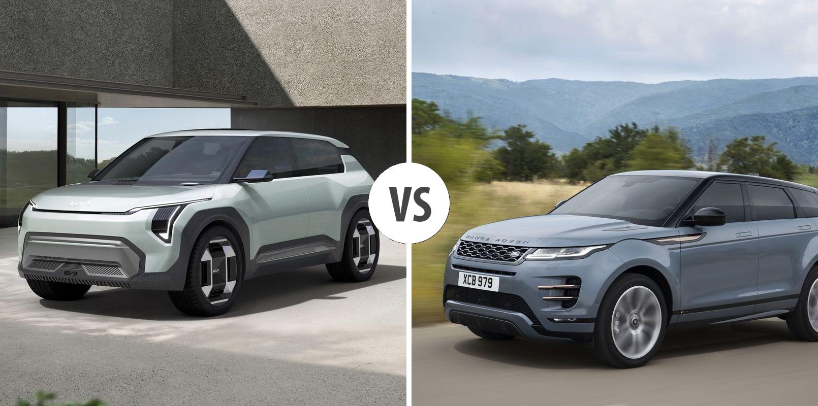 Kia EV3 vs Land Rover Range Rover Evoque – Technische Daten ...