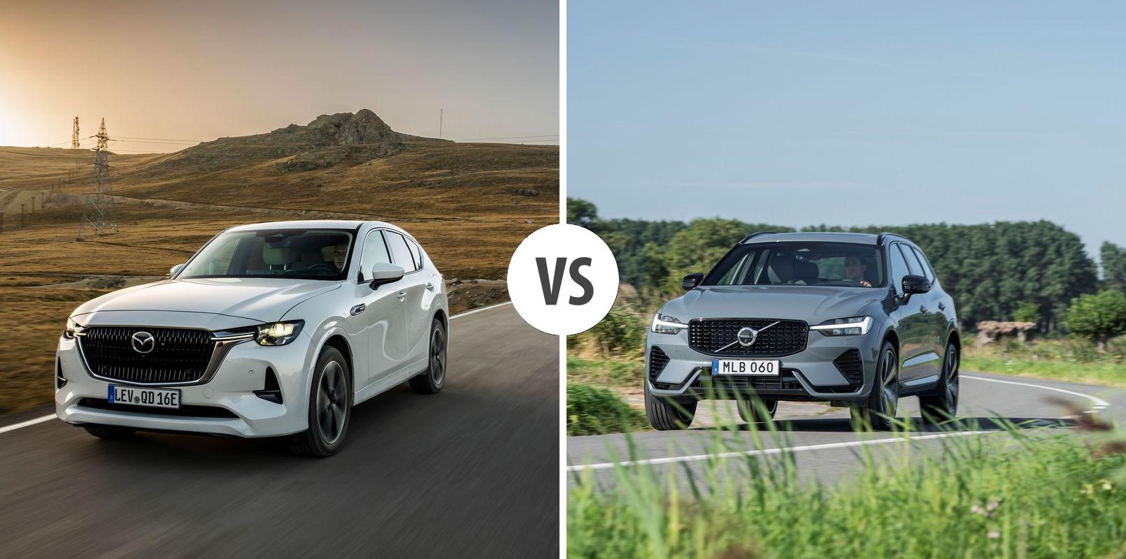 Mazda CX-60 vs Volvo XC60 Vergleich - Unterschiede, Preise & technische ...