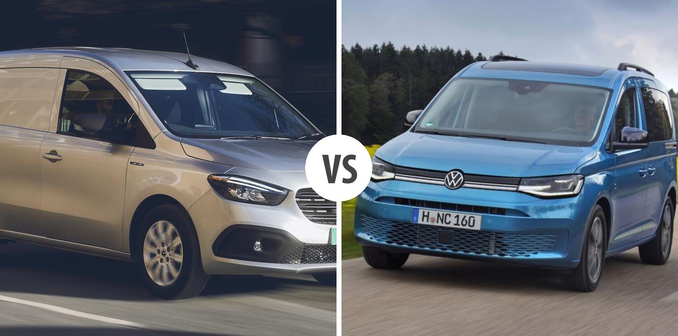 Mercedes Citan vs VW Caddy Kompaktvan Vergleich - Unterschiede, Preise ...