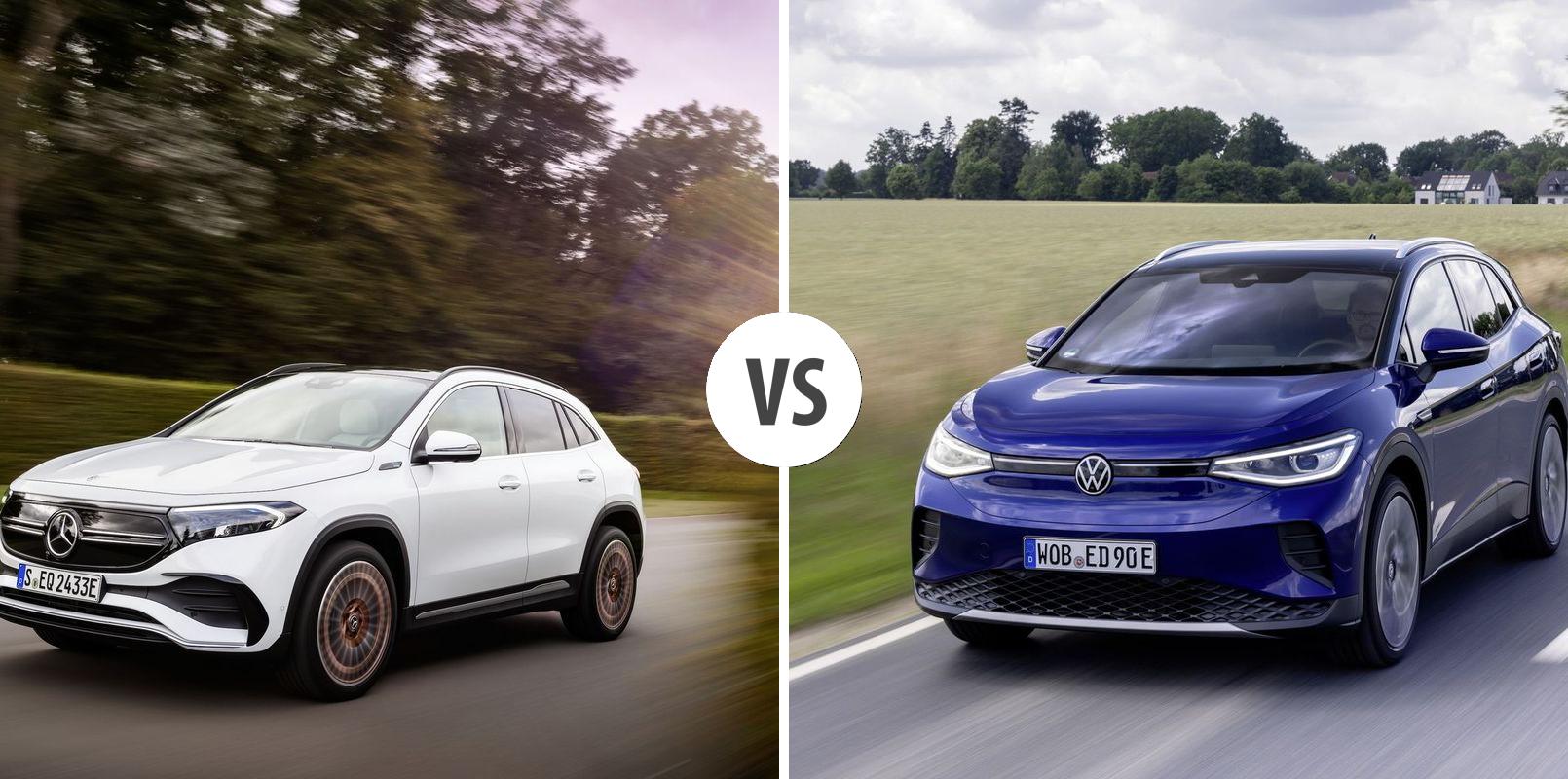 Mercedes EQA vs VW ID.4 Vergleich - Unterschiede, Preise & technische Daten