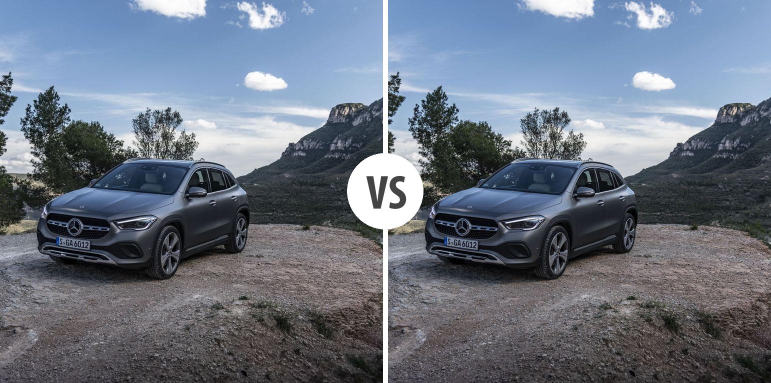 Mercedes GLA vs Mercedes GLA Vergleich - Unterschiede, Preise ...