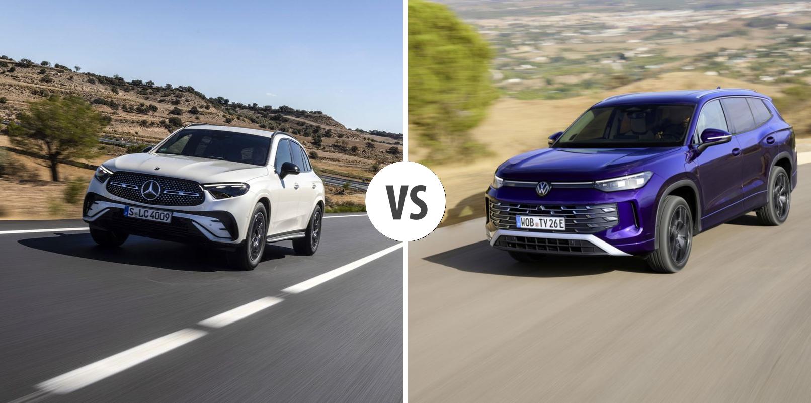 Mercedes GLC vs VW Tayron Vergleich - Unterschiede, Preise & technische ...