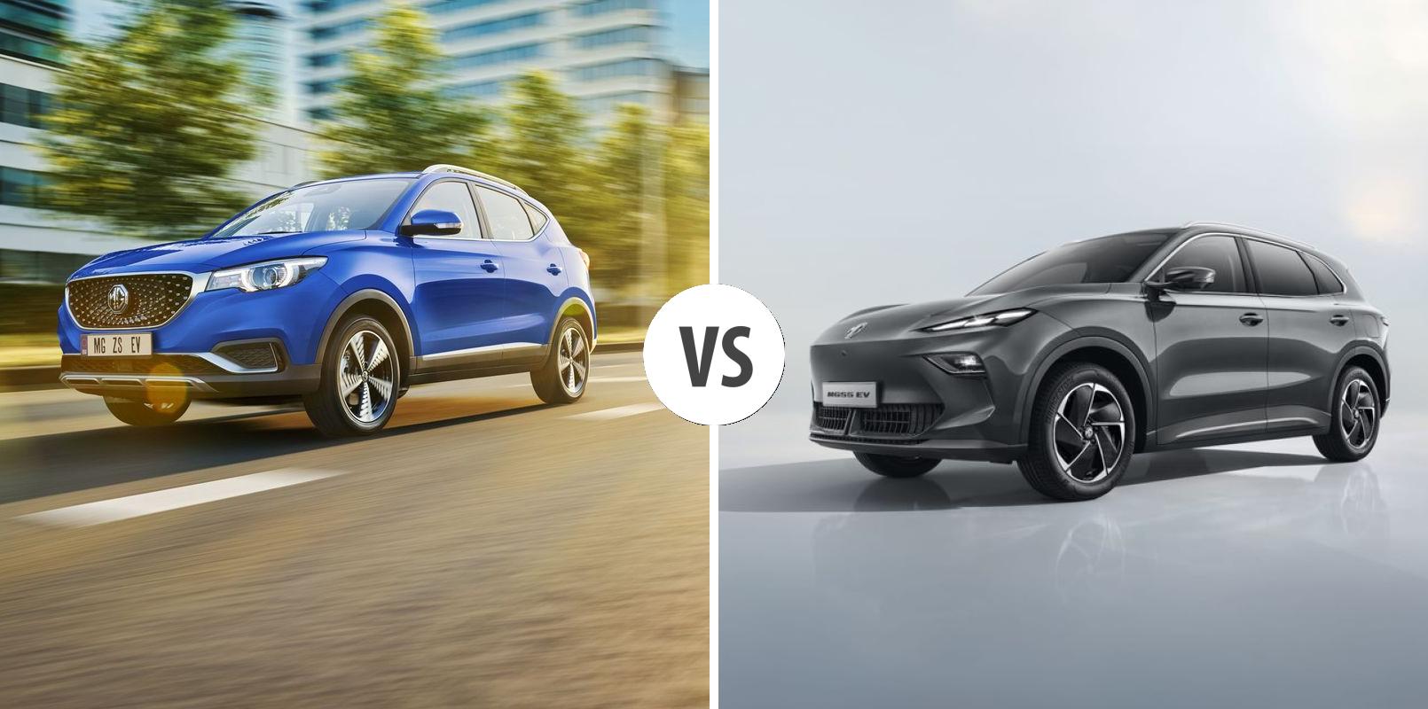 MG ZS vs MG MGS5 EV Vergleich - Unterschiede, Preise & technische Daten