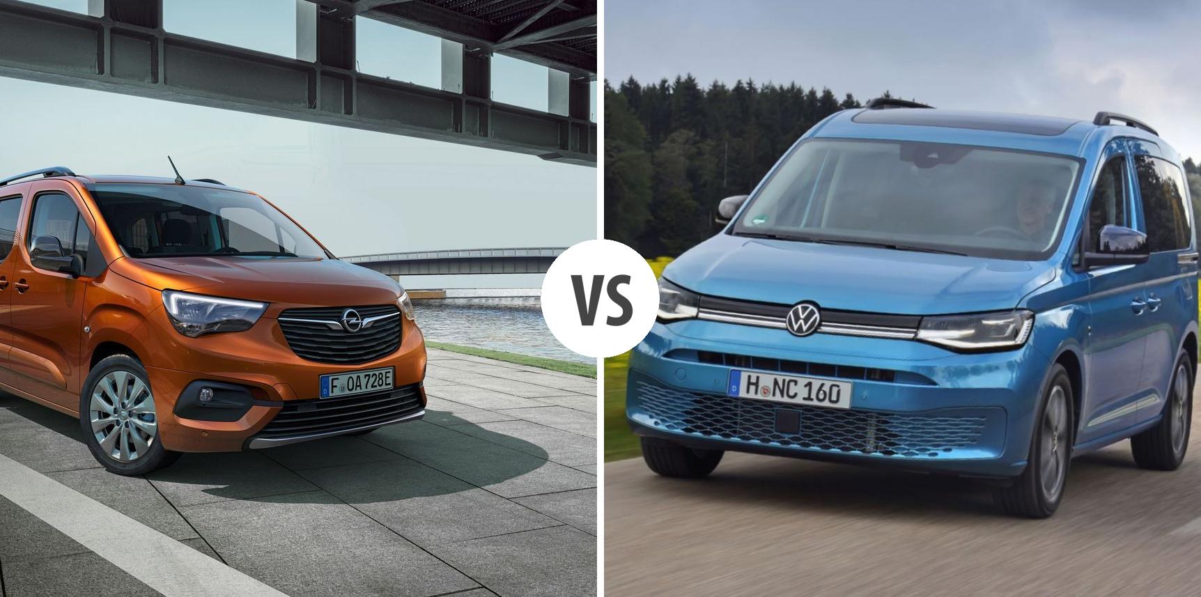 Opel Combo vs VW Caddy - Unterschiede & Preise im Vergleich