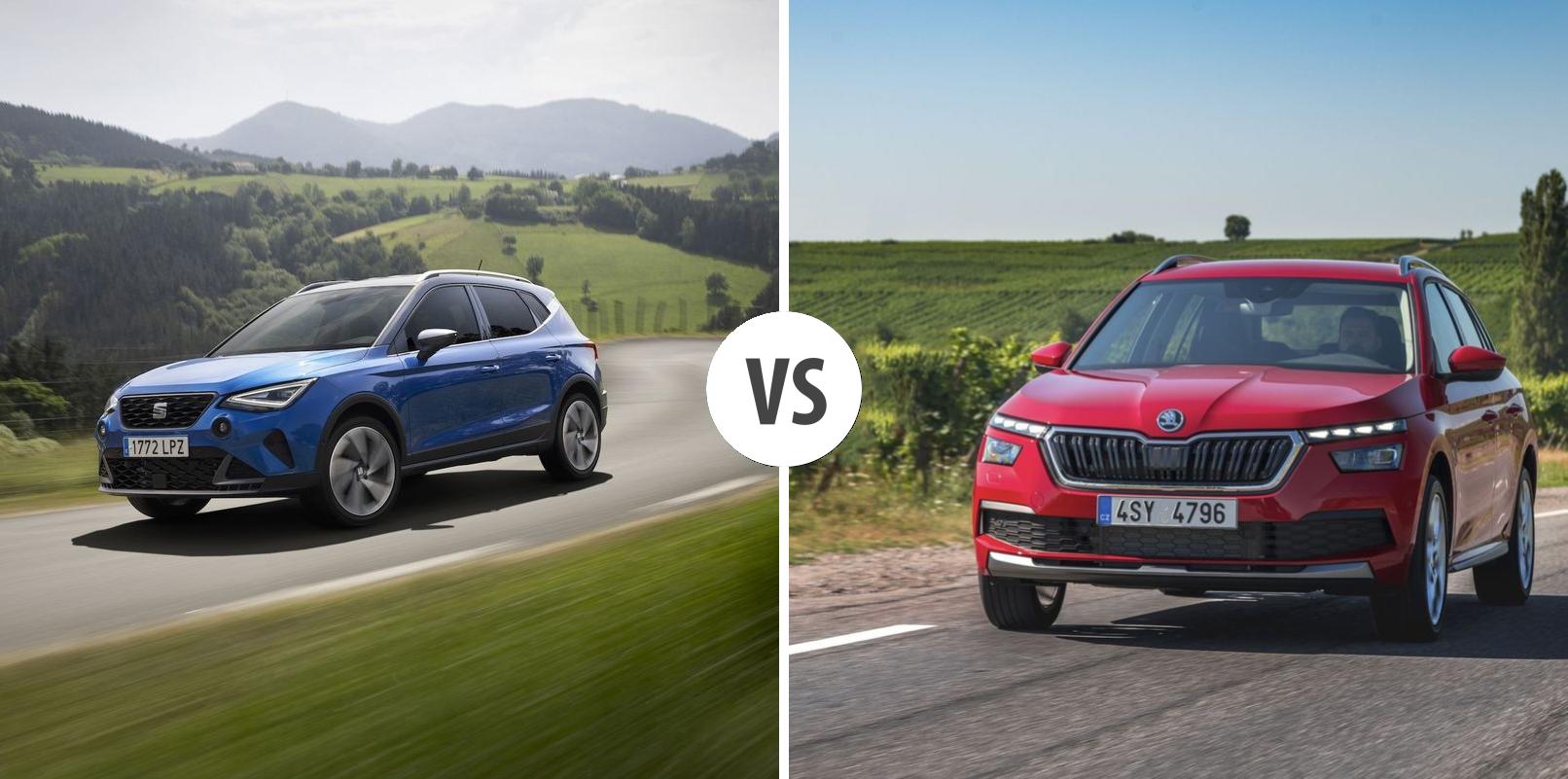 SEAT Arona vs Skoda Kamiq Vergleich - Unterschiede, Preise & technische ...