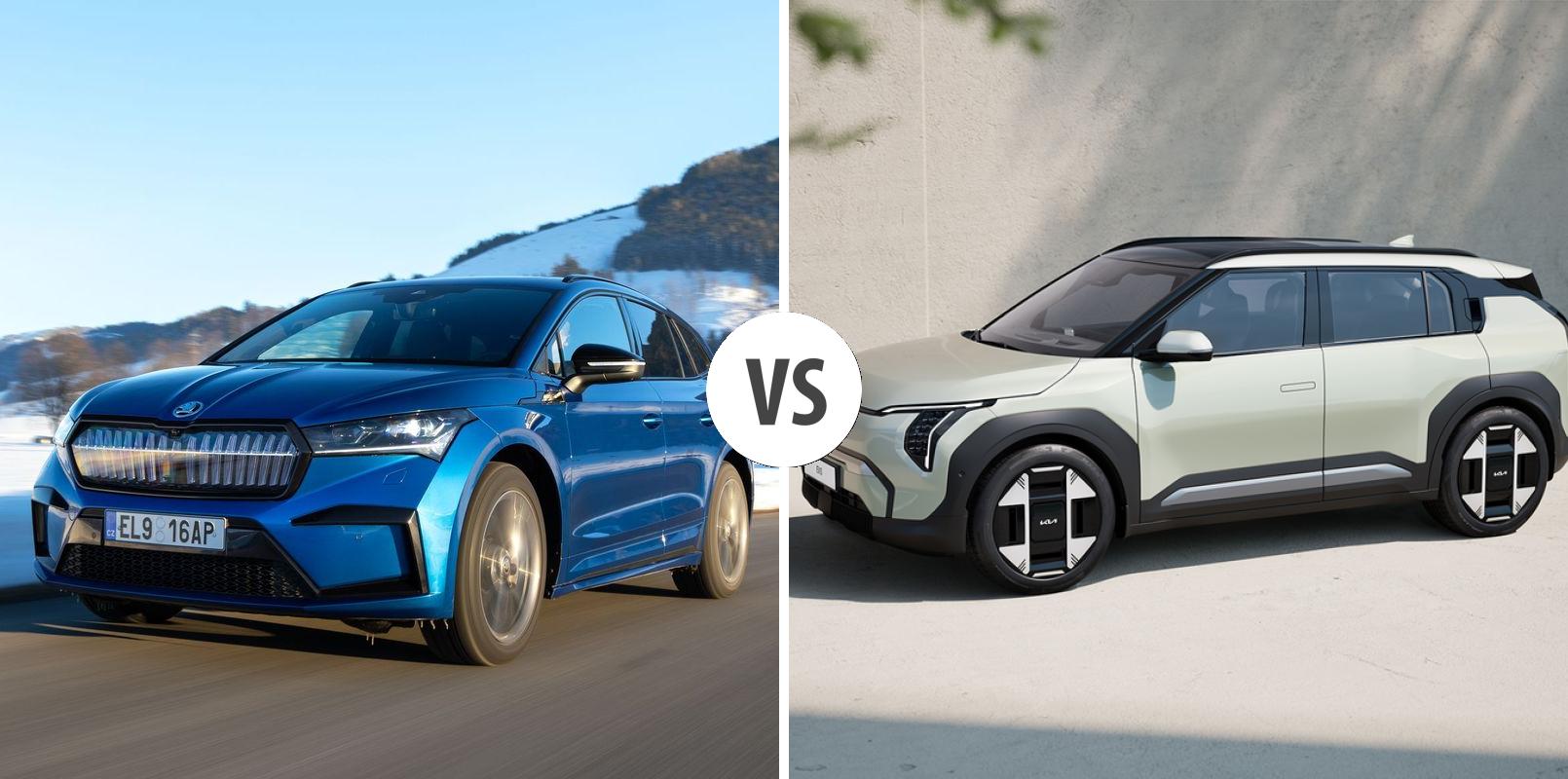 Skoda Enyaq vs Kia EV2 Vergleich - Unterschiede, Preise & technische Daten