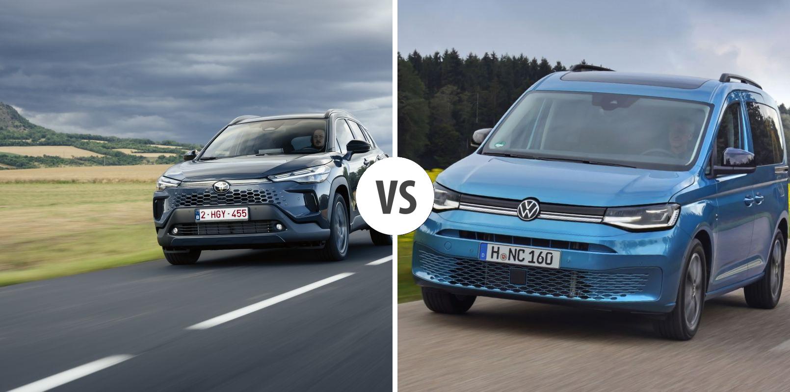Toyota Corolla Cross vs VW Caddy Vergleich - Unterschiede, Preise ...