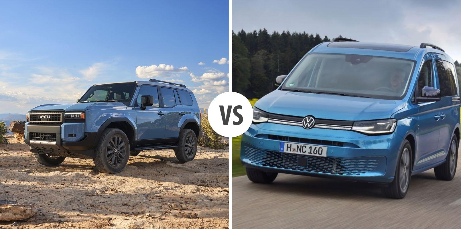 Toyota Land Cruiser vs VW Caddy Vergleich - Unterschiede, Preise ...