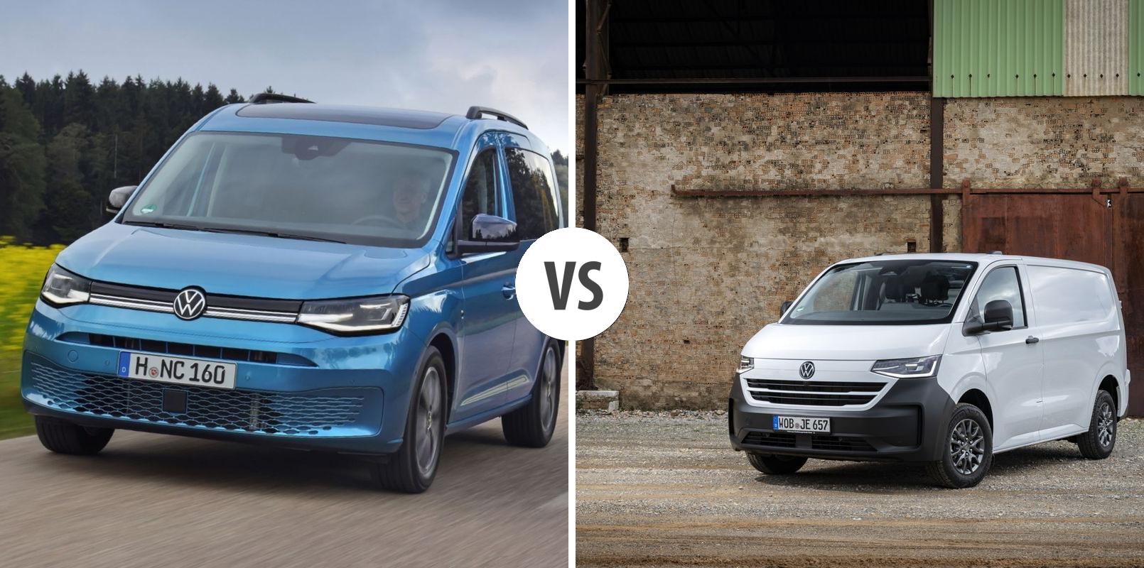VW Caddy vs VW Transporter Vergleich - Unterschiede, Preise ...
