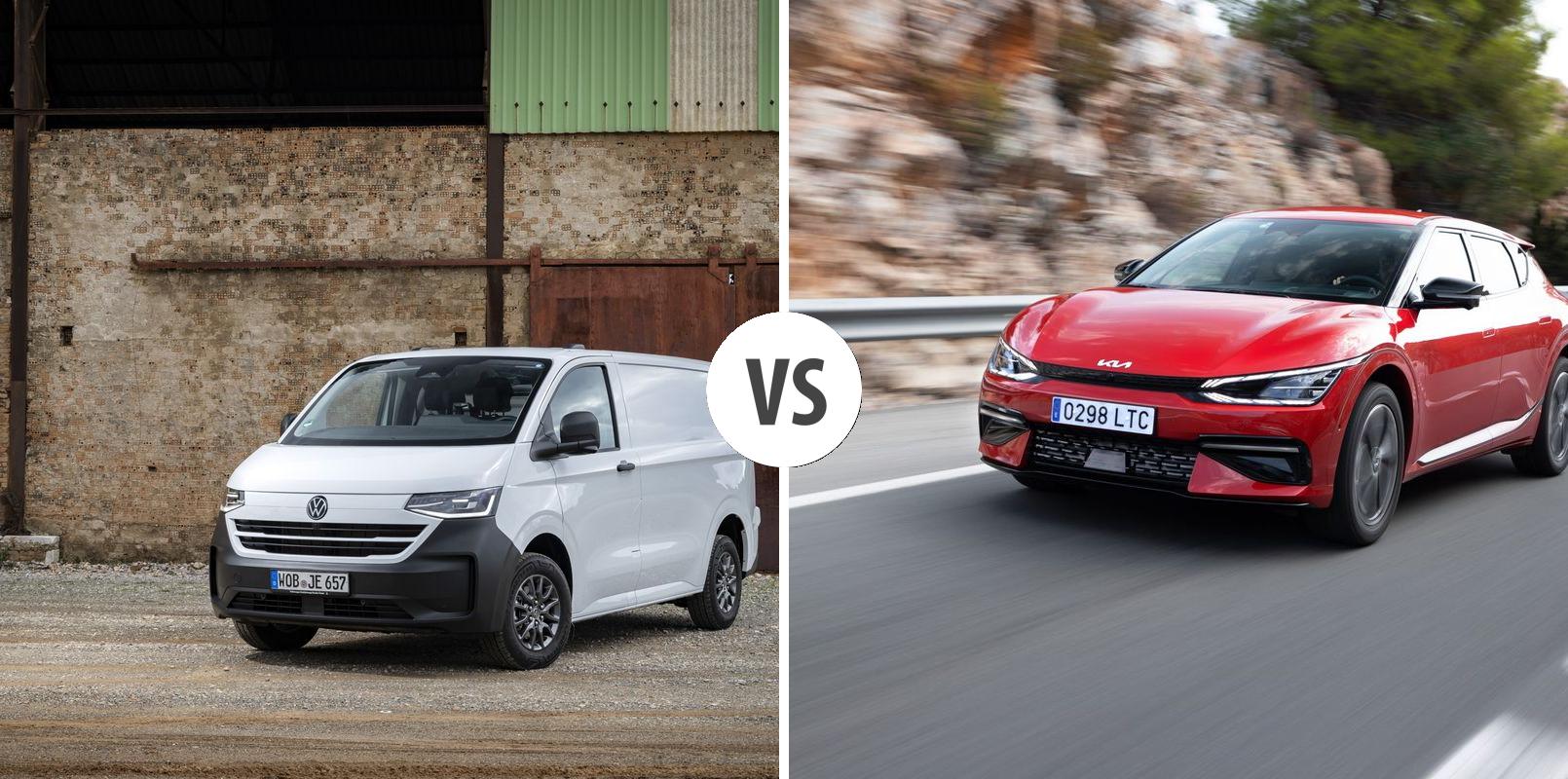 VW Transporter vs Kia EV6 Vergleich - Unterschiede, Preise & technische ...